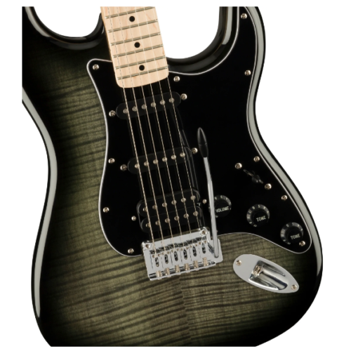 Fender Squier Affinity Series Stratocaster FMT HSS - Black Burst with ...